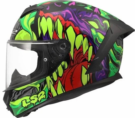 LS2 FF820 Rapid III Lycant paars/groen - Racehelm voor karting en ...
