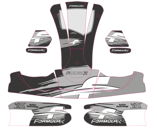 Formula K stickerset KG 507 dark edition - Complete kart stickerset ...